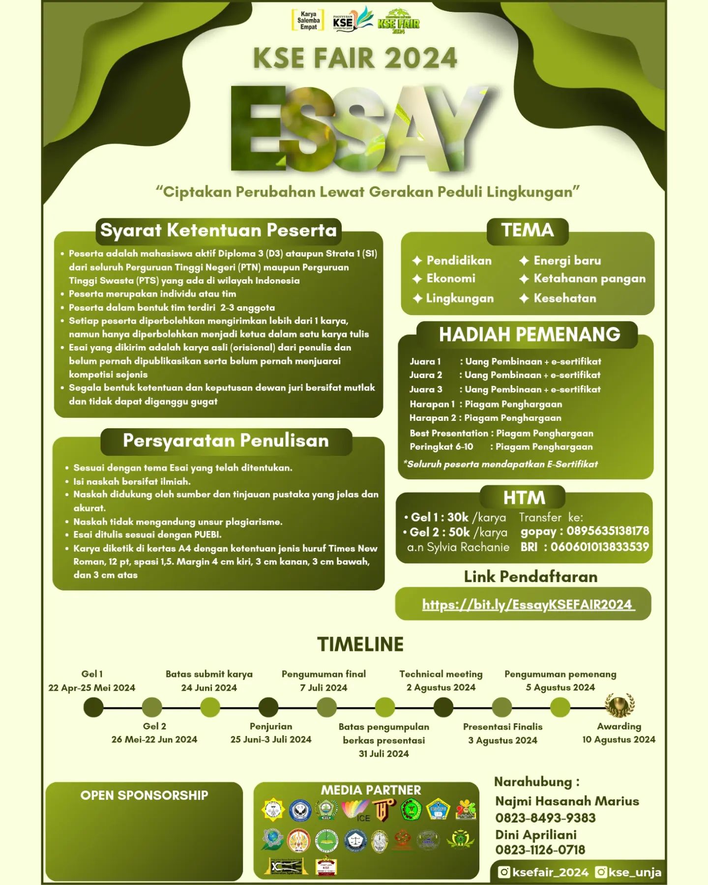 Lomba Esai Mahasiswa Nasional - KSE FAIR 2024 - LombaHub.com