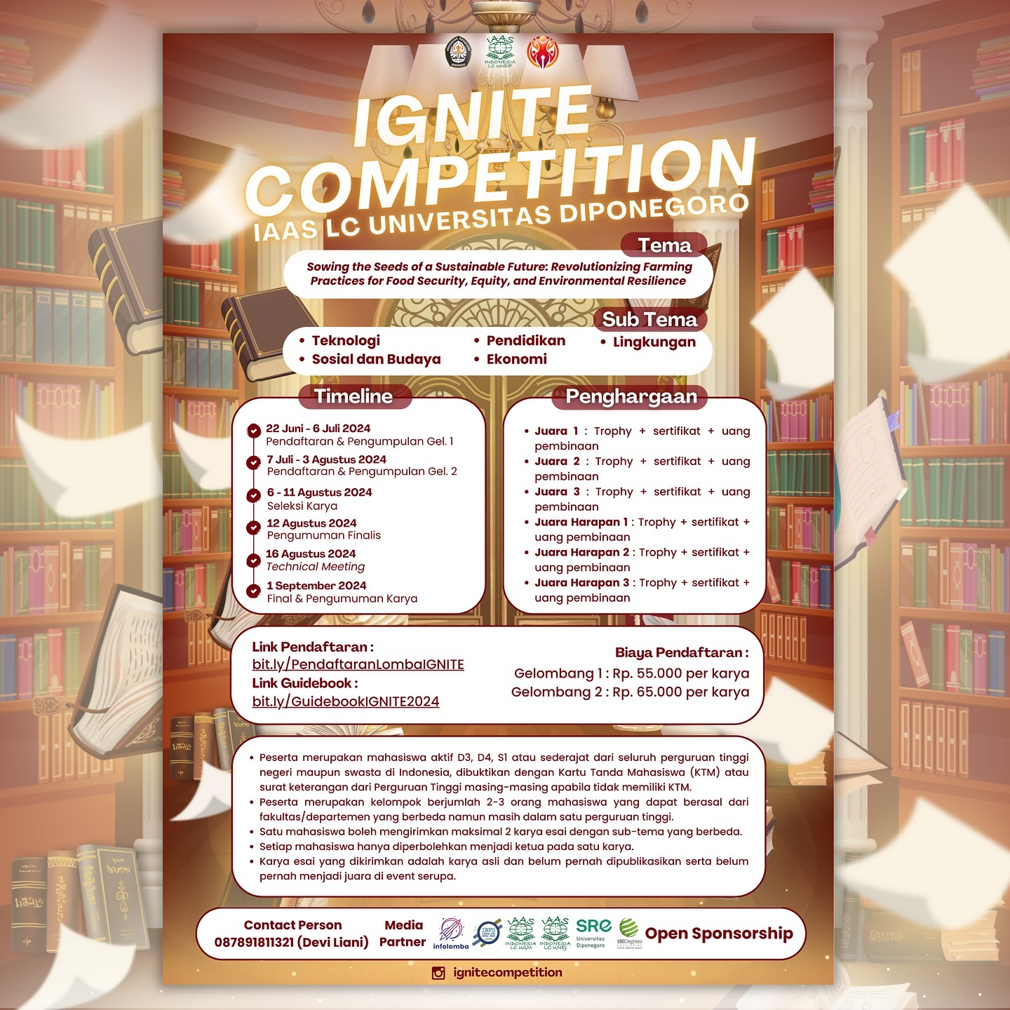 Lomba Esai Nasional Mahasiswa - IGNITE COMPETITION 2024 - LombaHub.com