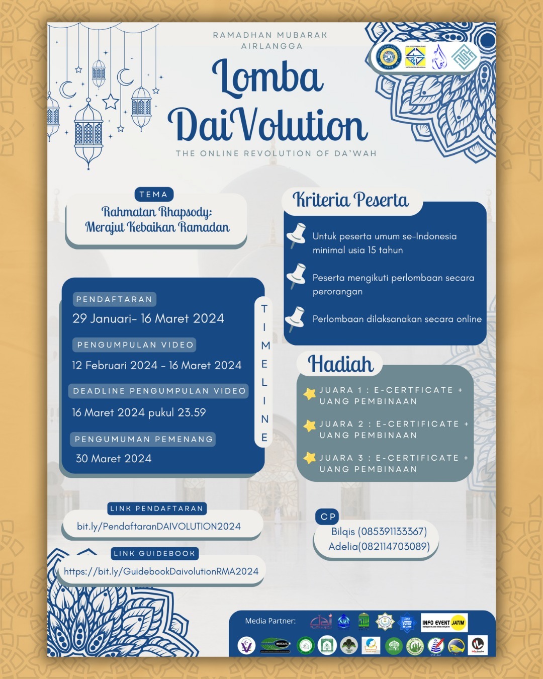 Lomba Da'i Online - DAIVOLUTION RMA 2024 - LombaHub.com